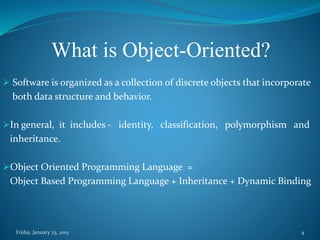 Some Basic Concepts of Object Oriented Methodology | PPT