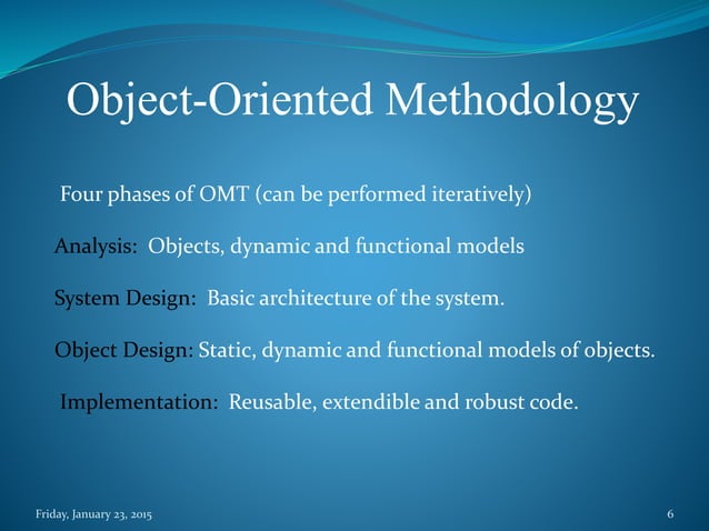 Some Basic Concepts Of Object Oriented Methodology Ppt