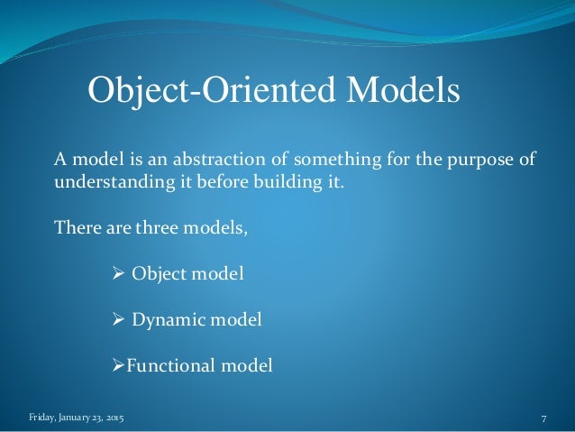 Some Basic Concepts Of Object Oriented Methodology