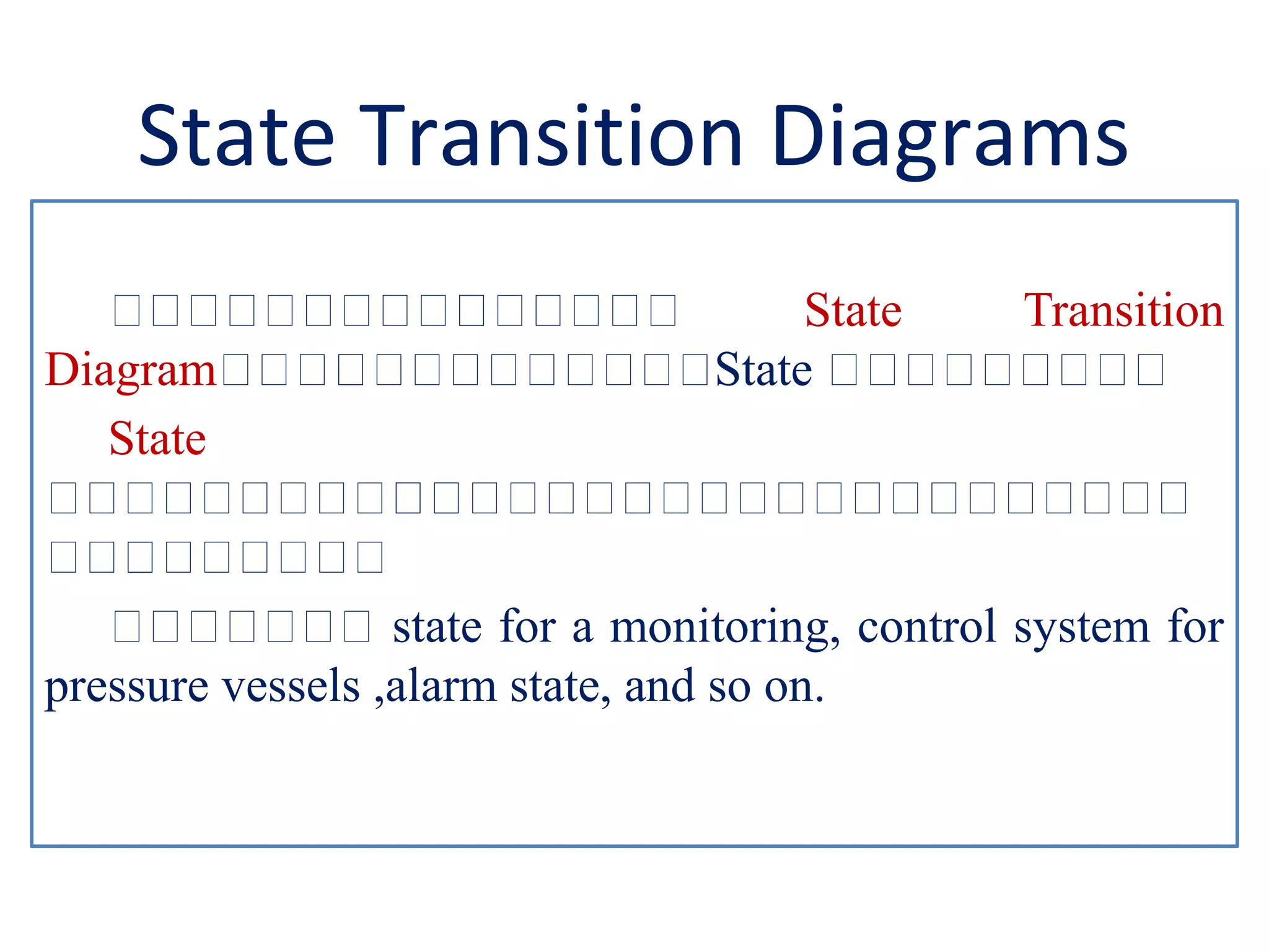 State transition diagrams | PPT
