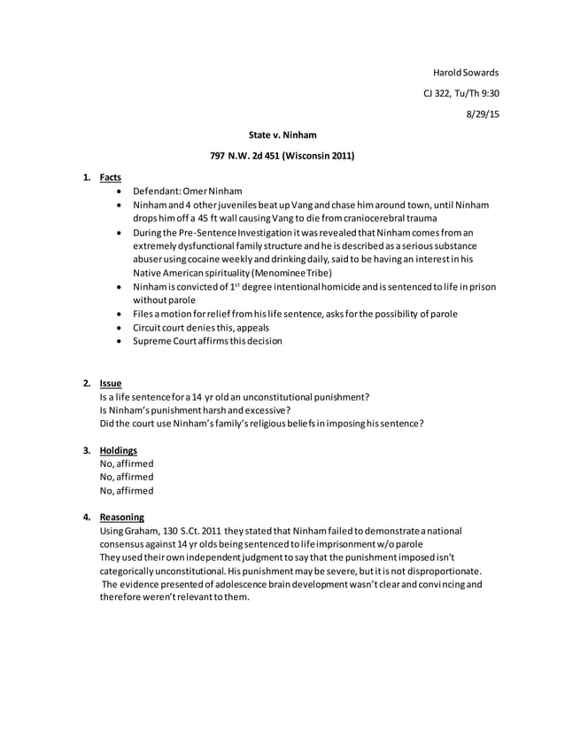 State v. ninham | PDF