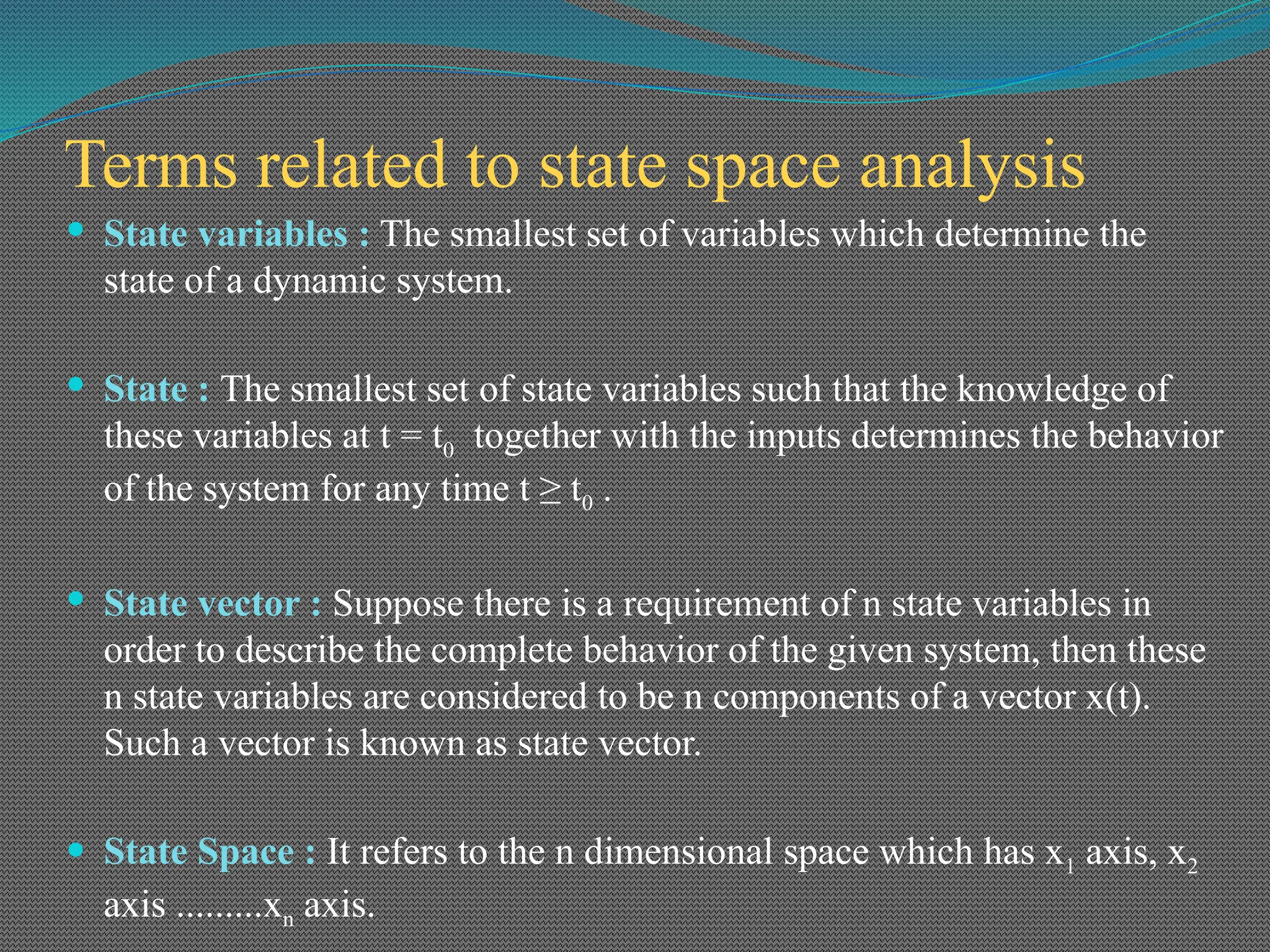 PPT on STATE VARIABLE ANALYSIS for Engineering.pptx