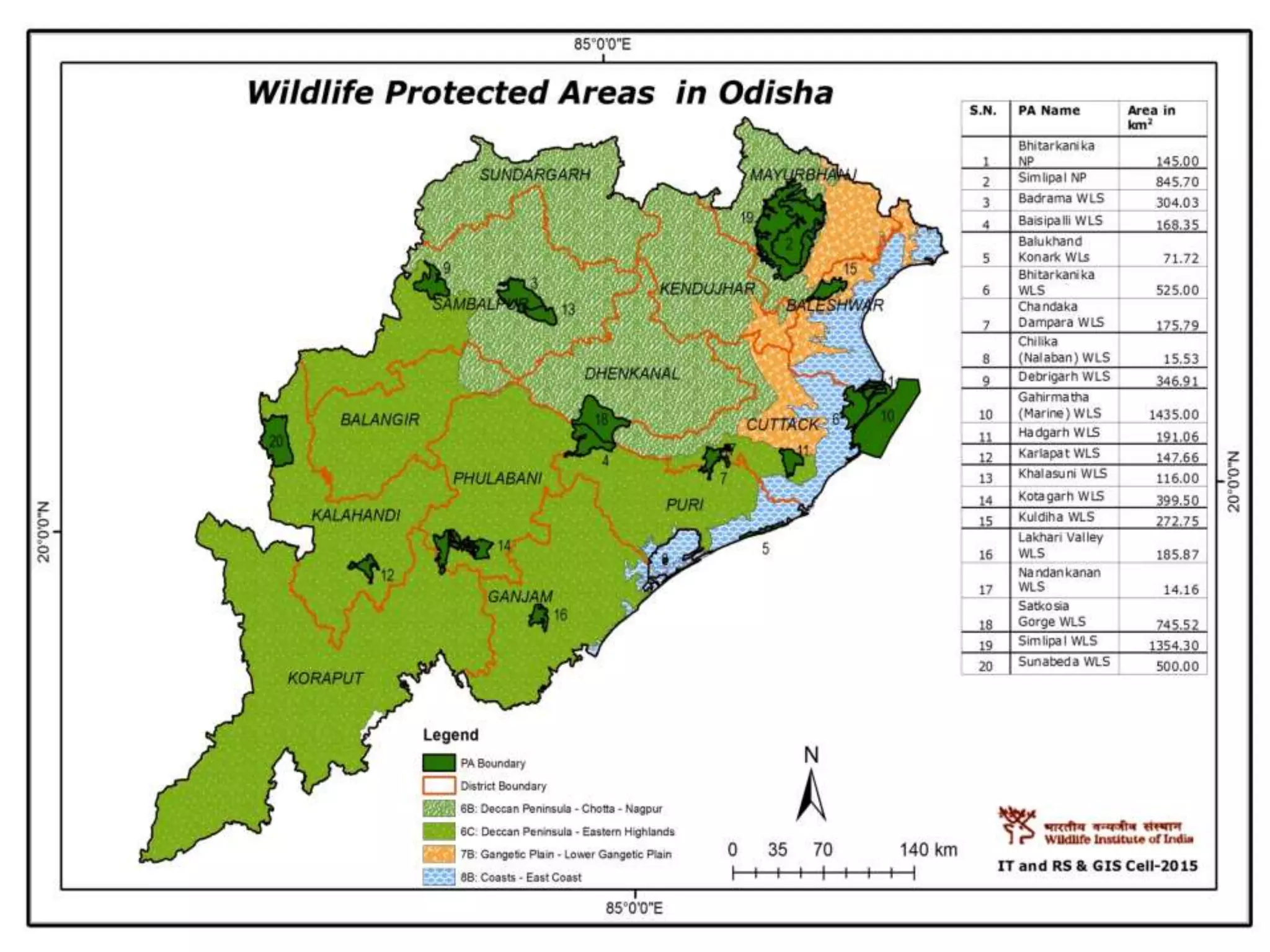 State wise biodiversity protected areas of the india | PPTX