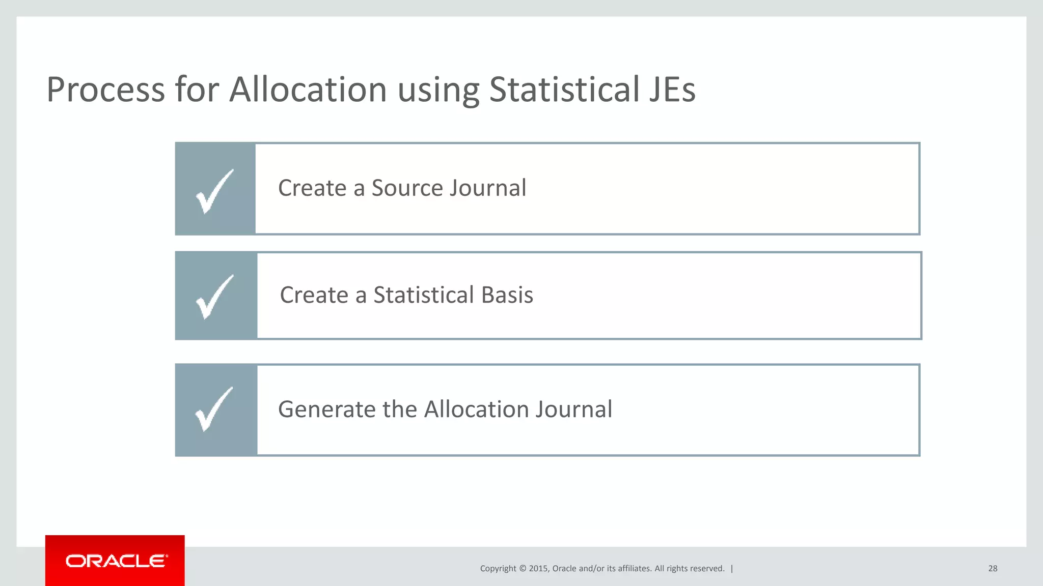 Statistical Accounts and Data in Oracle Cloud General Ledger | PPTX