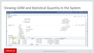 Statistical Accounts and Data in Oracle Cloud General Ledger | PPTX