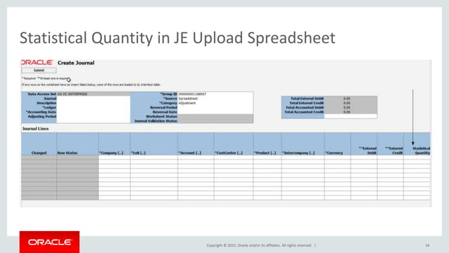 Statistical Accounts and Data in Oracle Cloud General Ledger | PPTX ...