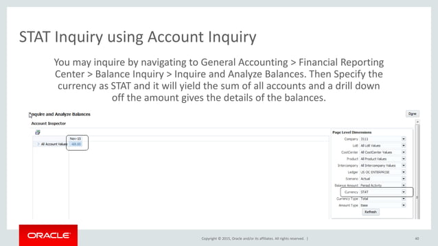 Statistical Accounts and Data in Oracle Cloud General Ledger | PPTX ...