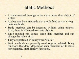 Static keyword ppt | PPTX