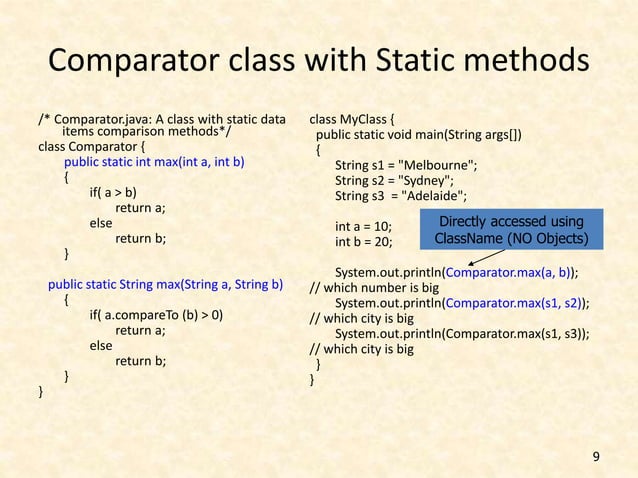 Static keyword ppt | PPTX | Programming Languages | Computing