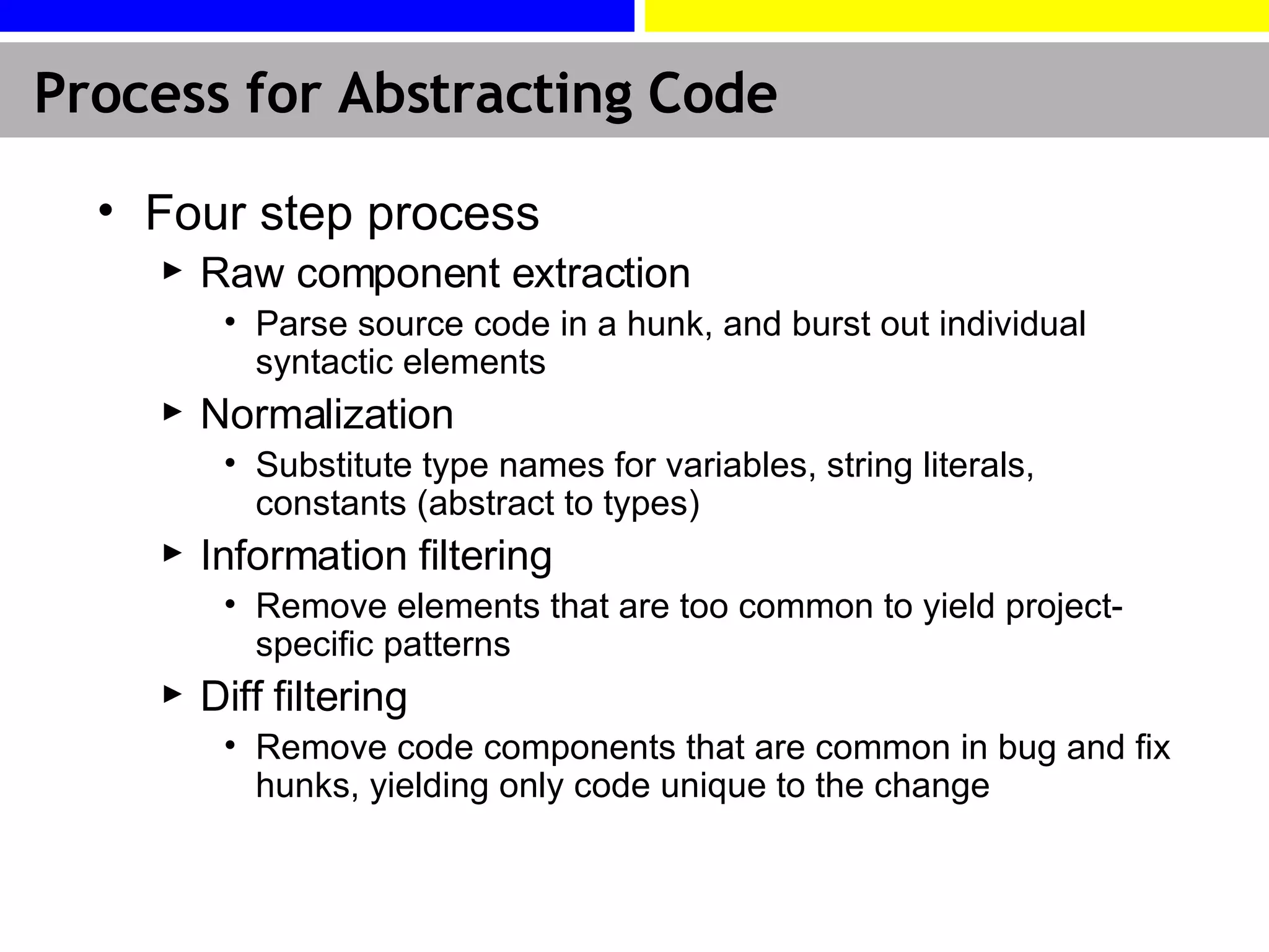 Static And Adaptive Bug Fix Patterns Ppt