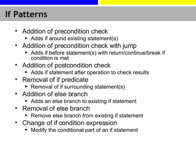Static And Adaptive Bug Fix Patterns Ppt 