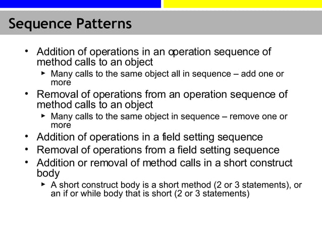 Static and Adaptive Bug Fix Patterns | PPT