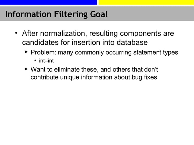 Static and Adaptive Bug Fix Patterns | PPT