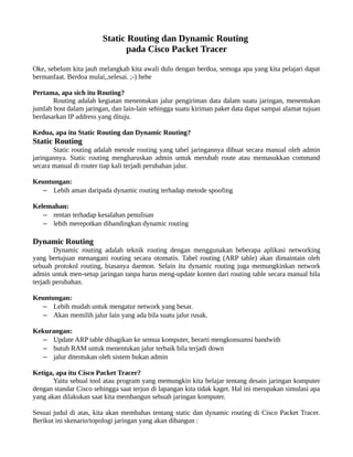 Static dan-dynamic-routing-pada-cisco-packet-tracer | PDF