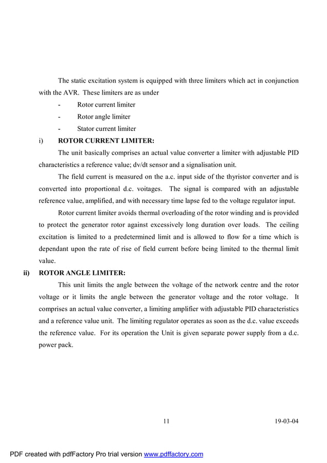 Static excitation-system | PDF