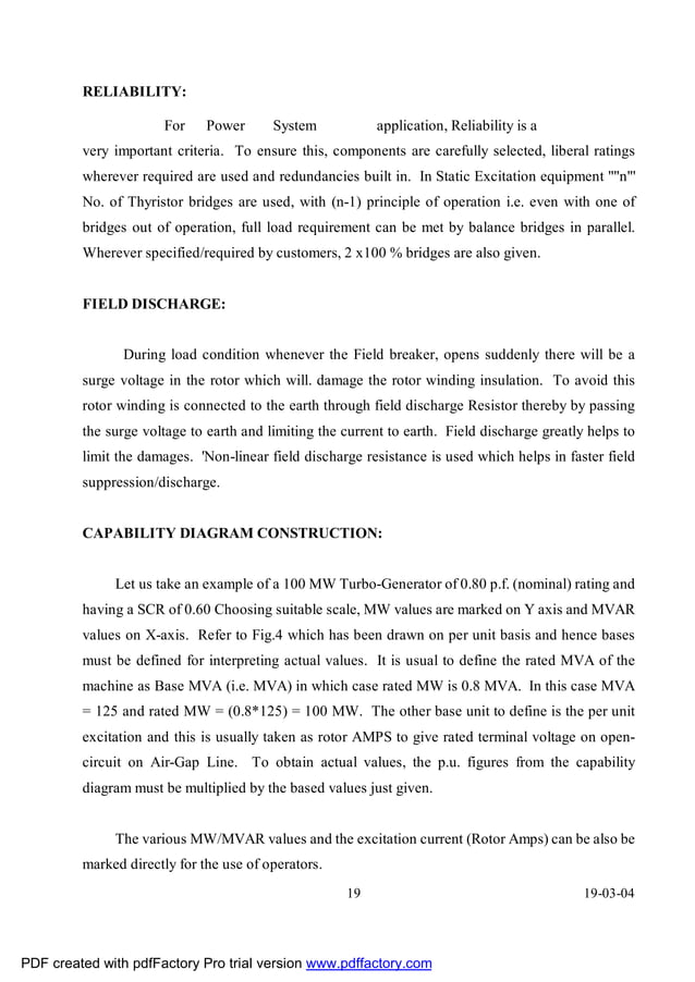 Static excitation-system | PDF