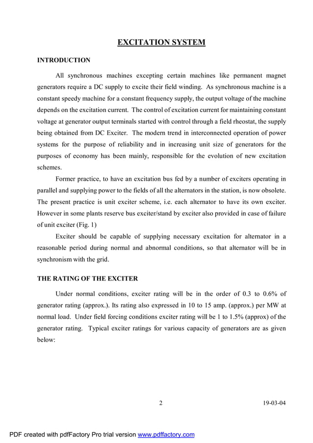 Static excitation-system | PDF