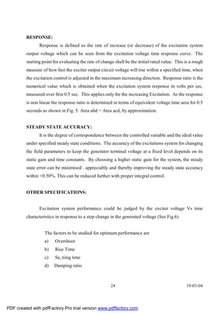Static excitation-system | PDF