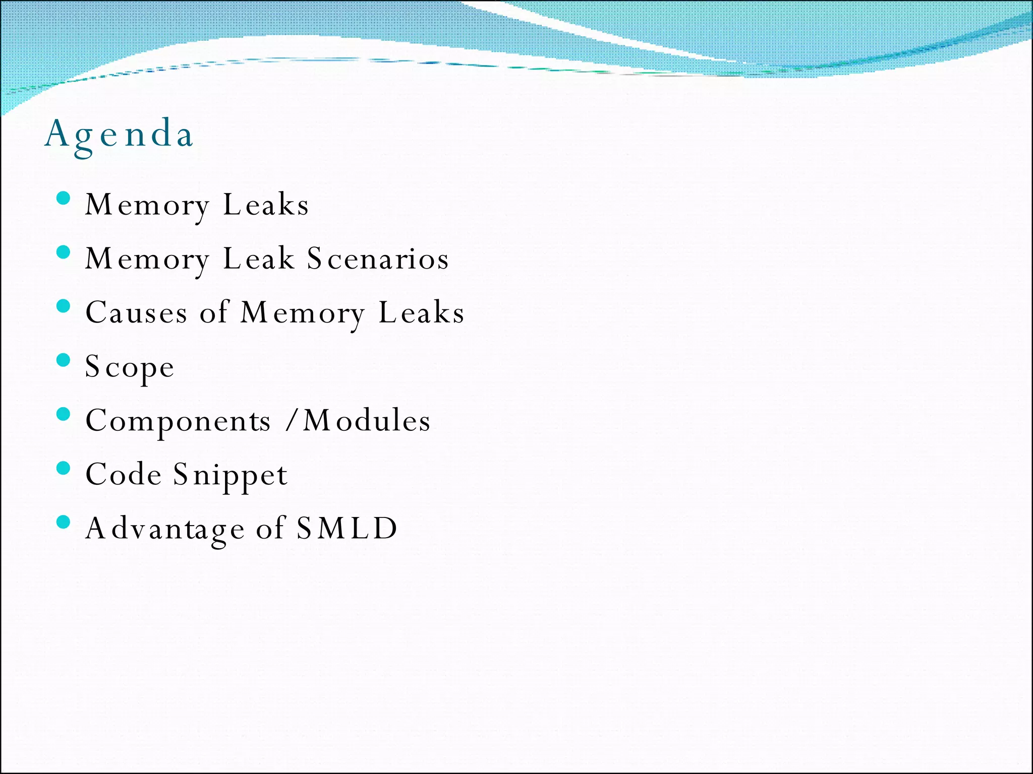 Static Memory Leak Detector | PPT