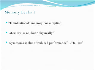Static Memory Leak Detector | PPT