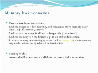 Static Memory Leak Detector | PPT