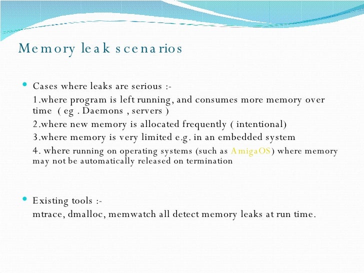 Static Memory Leak Detector