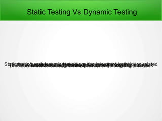 Static testing-vs-dynamic-testing | PPTX