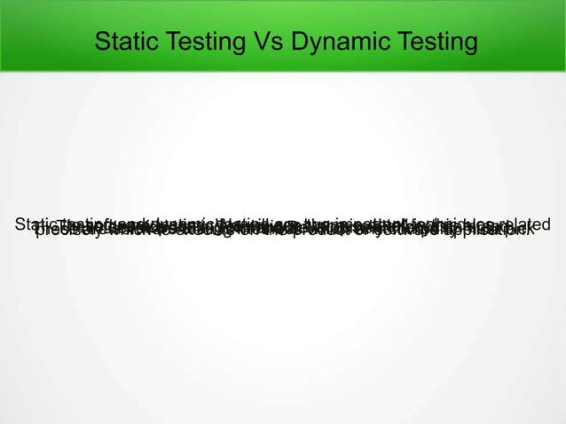 Static testing-vs-dynamic-testing | PPT