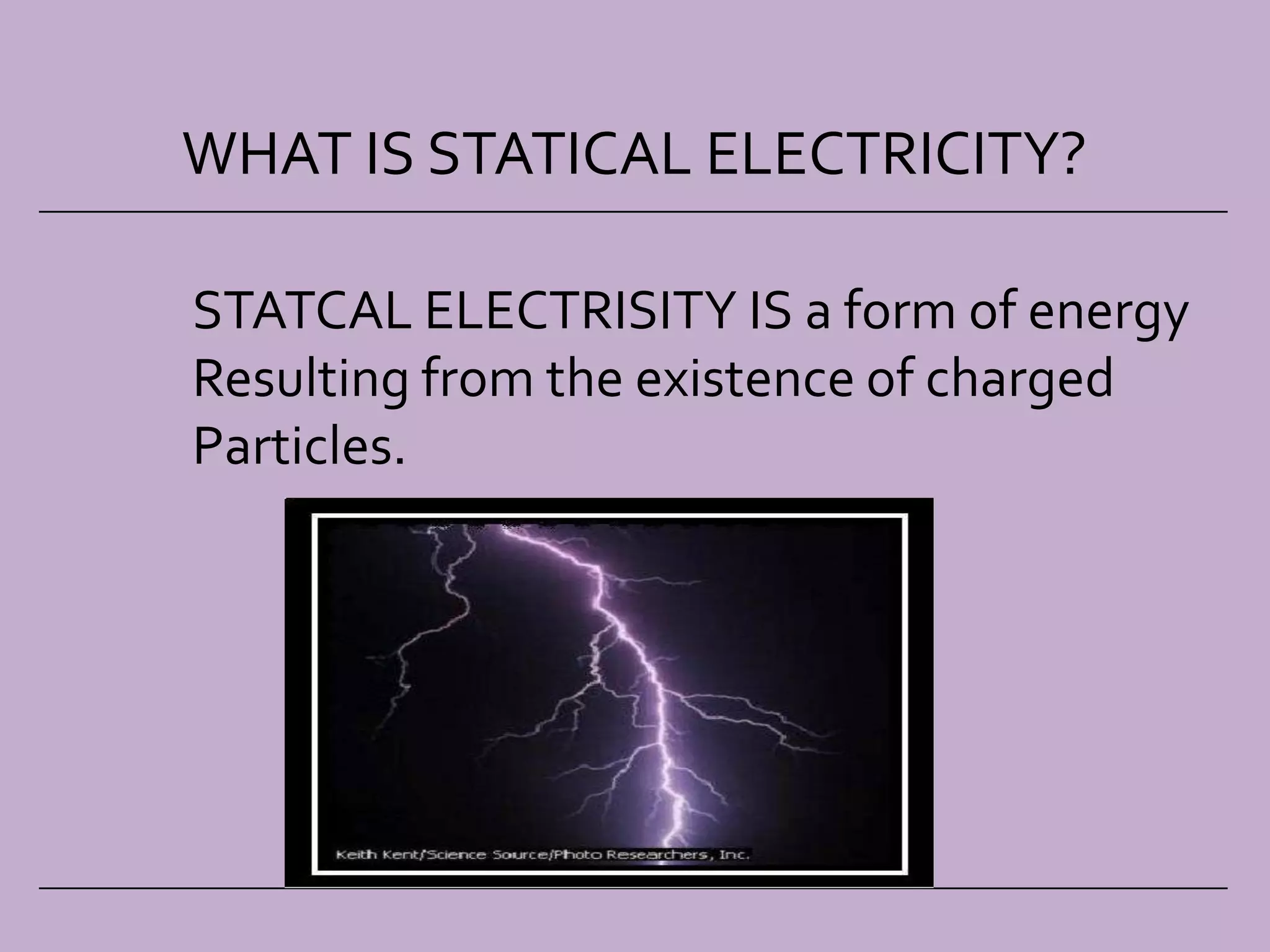 Statical electrisity | PPT