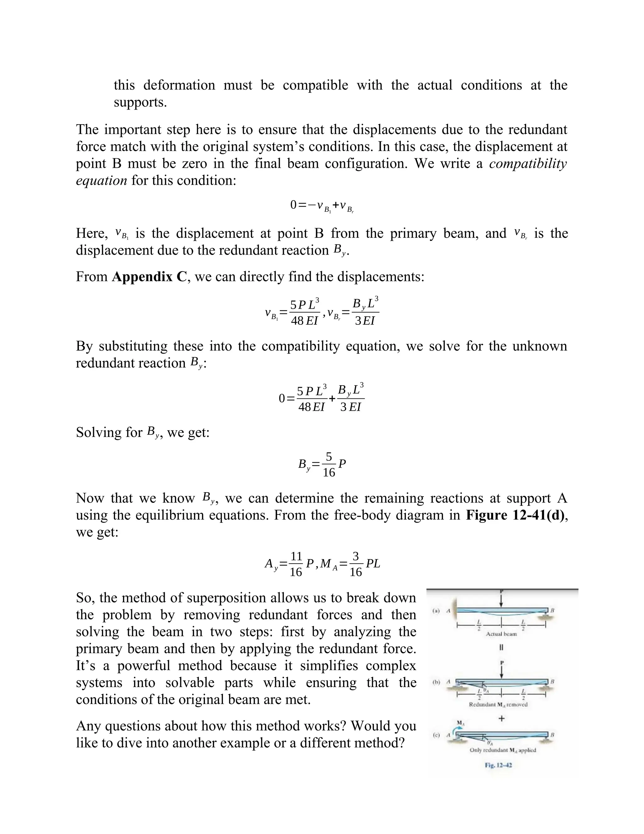 Statically Indeterminate Beams And Shafts Docx