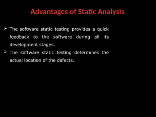 static analysis and unit testing in SE.pptx