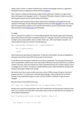 Static code analysis and the new language standard C++0x | PDF