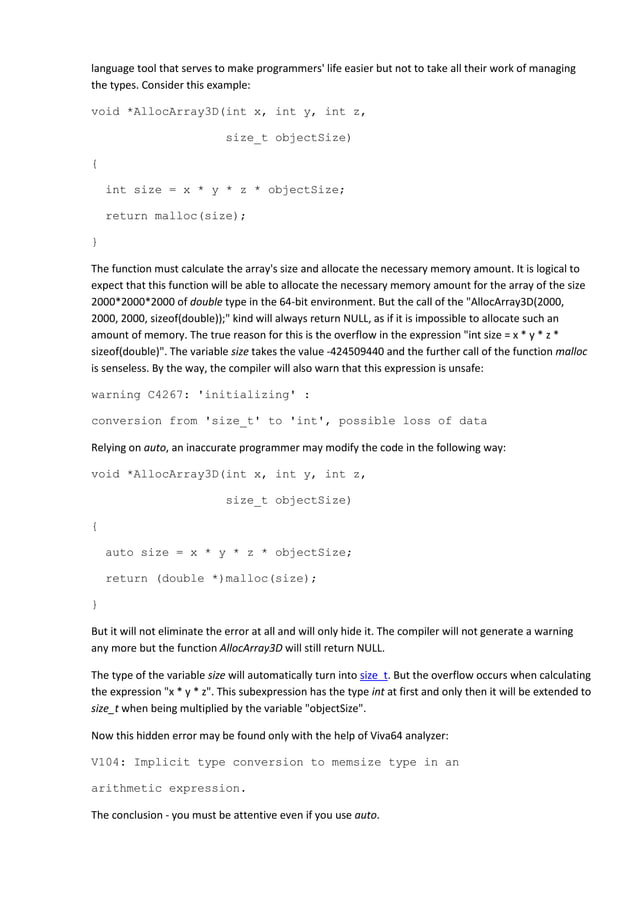 Static code analysis and the new language standard C++0x | PDF