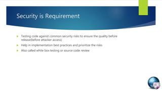 Static analysis for security | PPTX