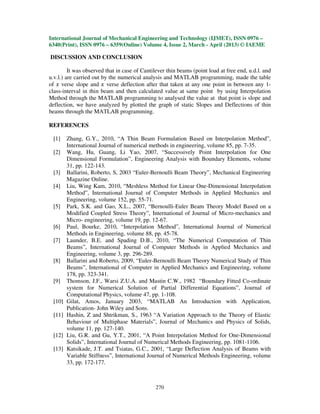 Static analysis of thin beams by interpolation method approach | PDF