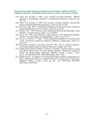 Static analysis of thin beams by interpolation method approach | PDF