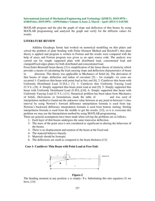 Static analysis of thin beams by interpolation method approach | PDF