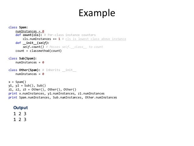 Advanced Python Static And Class Methods