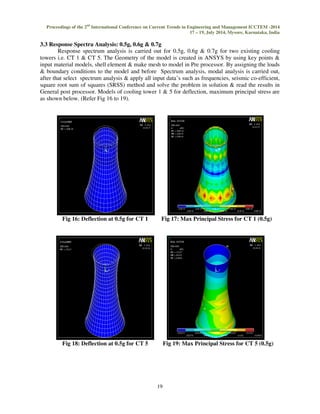 Static and dynamic analysis of hyperbolic cooling tower | PDF