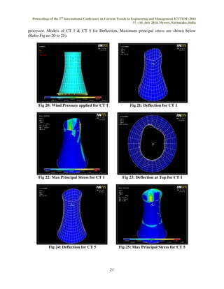 Static and dynamic analysis of hyperbolic cooling tower | PDF