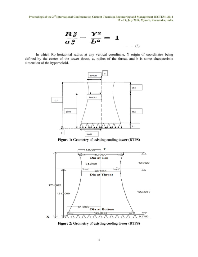 Static and dynamic analysis of hyperbolic cooling tower | PDF | Civil Engineering Industry ...