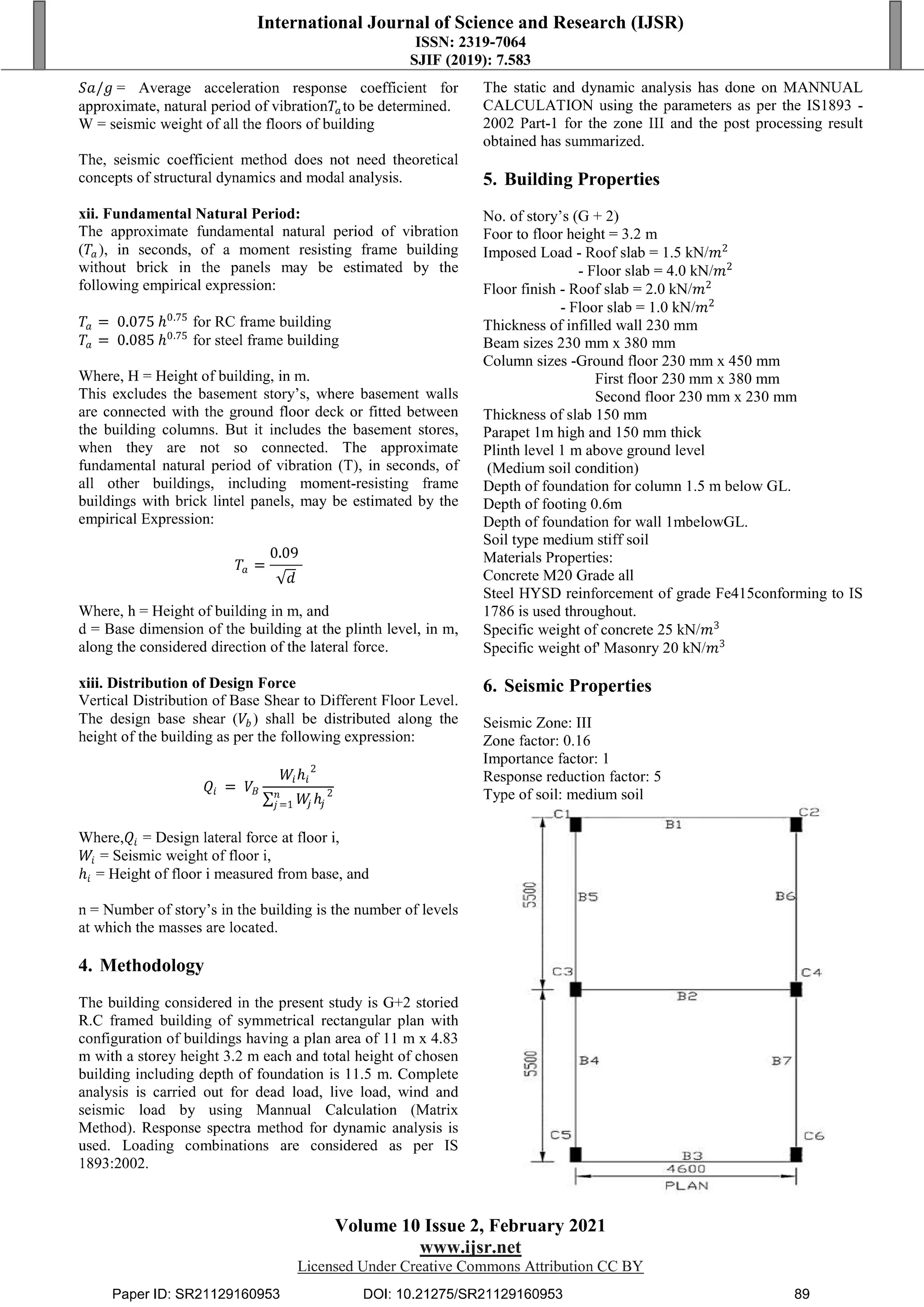 Static and Dynamic Analysis of Multi - storied Building in Seismic Zones.pdf