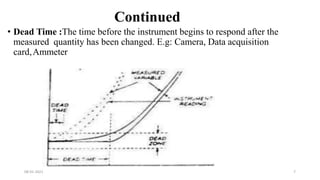 Static and Dynamic characteristics of Measuring Instrument | PPT