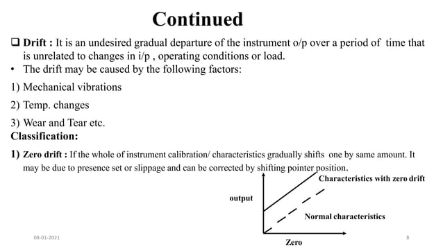 Static And Dynamic Characteristics Of Measuring Instrument Ppt