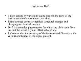Static and dynamic characteristics of instruments | PDF