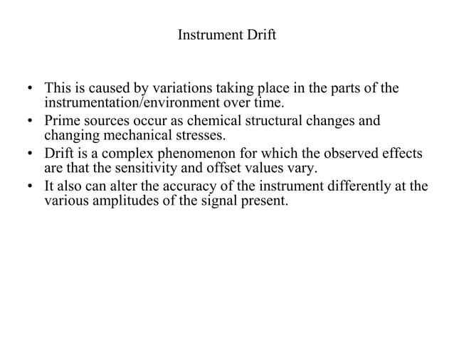 Static and dynamic characteristics of instruments | PDF | Physics | Science
