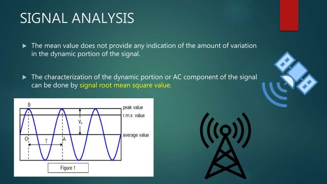 Static and dynamic characteristics of signals