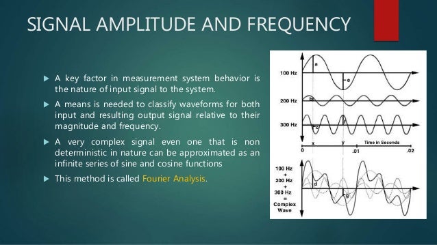 Static and dynamic characteristics of signals
