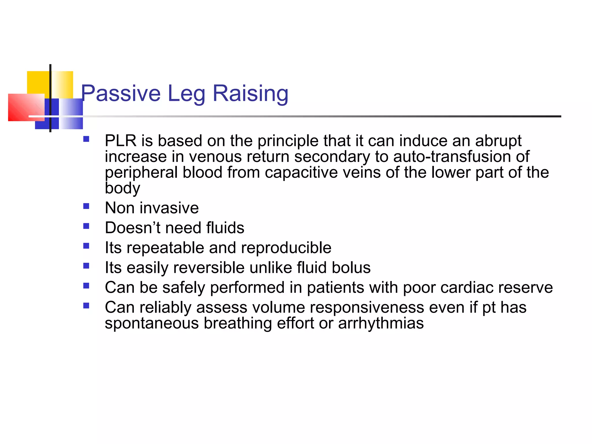 Static and dynamic indices of hemodynamic monitoring | PPT
