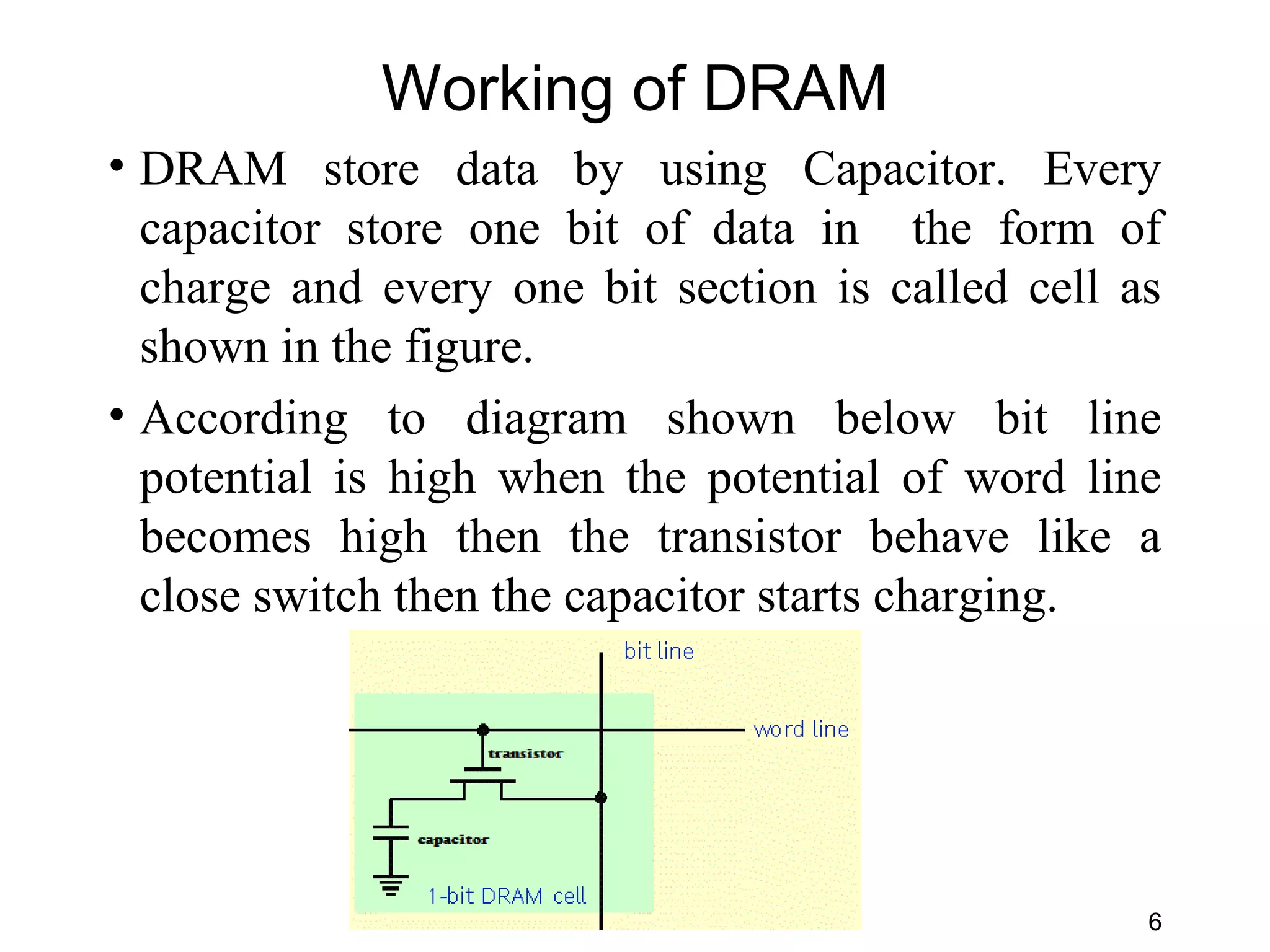 Static and dynamic memories | PPT